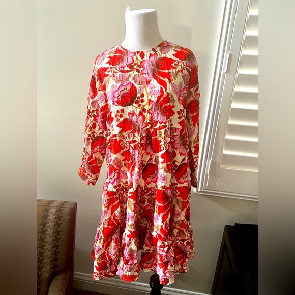 Zara | Dresses | Zara Sharon Dress With Flowers Size M | Poshmark